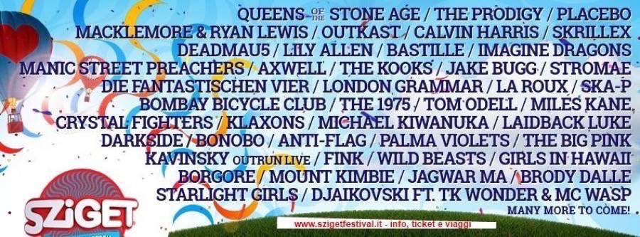 Aggiornata la line up dello Sziget Festival 2014. Confermati Caparezza ...