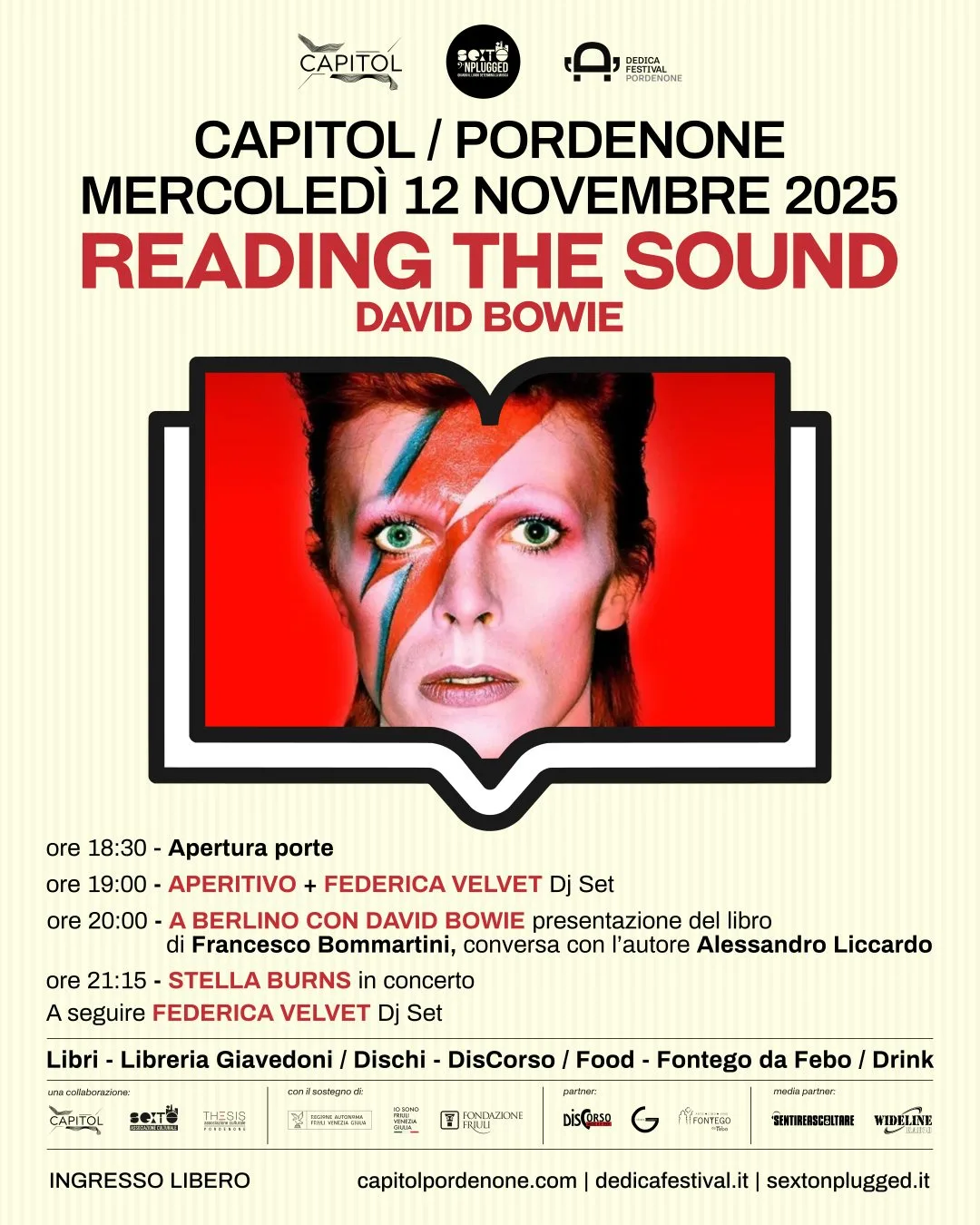 David Bowie. Reading the Sound, evento al Capitol di Pordenone con ...